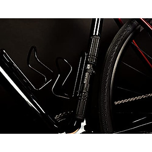 SILCA Tattico Mini Portable Pump for Bicycles with Integrated Hose, Chuck and Water Bottle Cage Mount