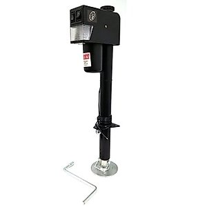 RAM Trailer Products EJ-3520-BBX 3,500 lb. Electric Trailer Jack with Drop Leg - Black