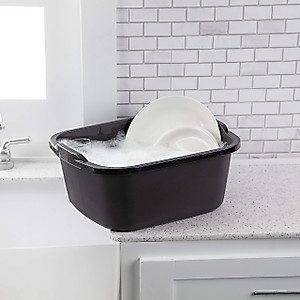 18 Quart Sterilite Black Dishpan