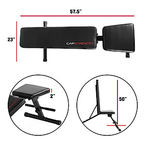CAP Barbell 150-Pound Dumbbell Set, 24-Inch White Rack & Adjustable Bench Bundle