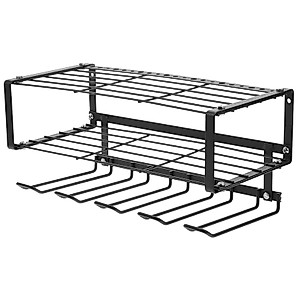 Garneck Electric Drill Storage Rack Garage Organizer Rack Tool Organizers and Storage Tool Rack Screwdriver Organizer Cordless Drill Holder Cordless Power Drill Black Carbon Steel