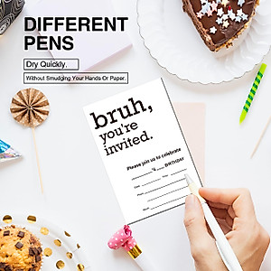 Soiceu Teen Boy Birthday Invitations with Envelopes Set of 20 You're Invited Birthday Party Invites Fill in Blank