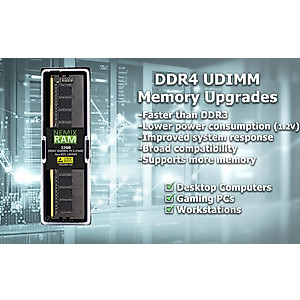 NEMIX RAM 16GB (1X16GB) DDR4 2666MHZ PC4-21300 2Rx8 1.2V CL19 288-PIN Non-ECC Unbuffered UDIMM Desktop PC Memory Compatible with Samsung M378A2K43BB1-CTD