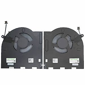 Replacement New Laptop CPU + GPU Cooling Fan for Dell Alienware M17 R3 M17R3 M17 R4 M17R4 P45E Series 0H5TYJ 0CNV63 073TYJ 0RGT35 FM7H FM7J EG50061S1-1C010-S9A EG50061S1-C060-S9A DC12V Fan