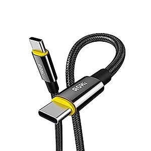 AOHI USB C to USB C Cable, Magline USB C Cable Nylon 6ft 100W, Type C Fast Charging Cable Charger Cord for Galaxy Z/S21/Ultra/S21+, MacBook Pro/Air, iPad Pro/Air, Pixel 4/3 XL and More