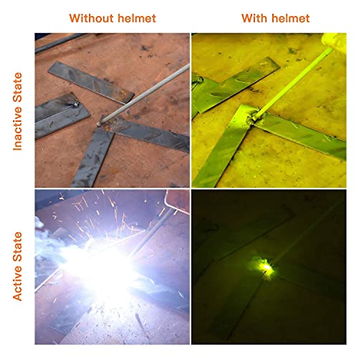 Professional Welding Helmet Auto Darkening, 3.94"x2.87" Large Viewing Area Welding Mask