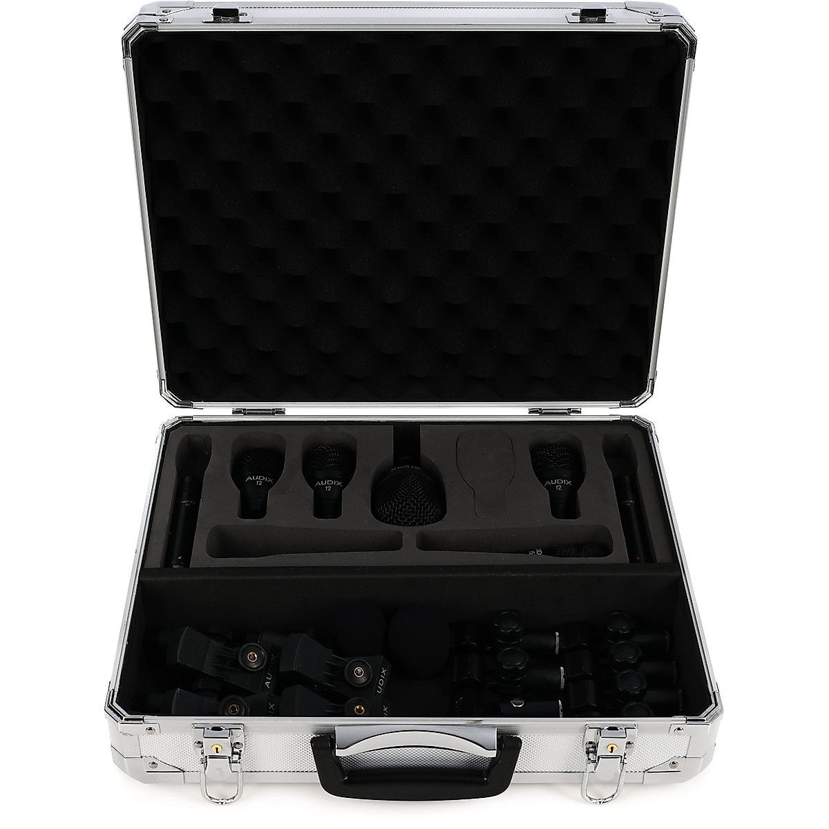 Audix FP7 Fusion Series 7-piece Drum Mic Kit for Kick, Snare, Toms, and Overheads with Travel Case - Black