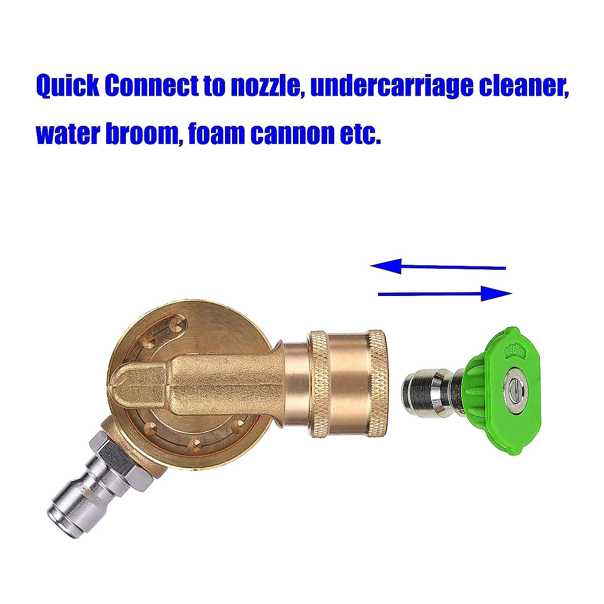 M MINGLE Pressure Washer Wand Extension, Gutter Cleaner Attachment for Pressure Washer Nozzle, 1/4 Inch Quick Connect