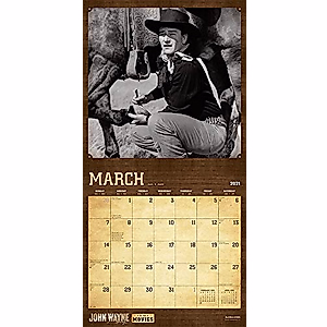 John Wayne in the Movies 2021 Calendar: Foil Stamped Cover