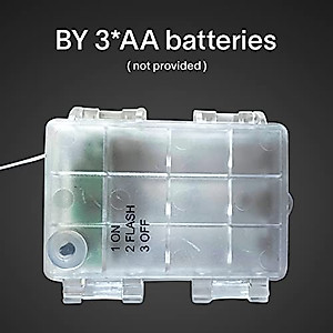 String Lights LED Clip Outdoor Indoor Decoration Screen House & Bubble Tent for Gazebo Patio Garden Backyard Christmas Festival Party Battery Powered (NOT Including), 9.8ft with 20 Bulbs, Pack of 2