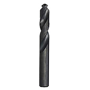 Drill America 3/8" High Speed Steel Heavy Duty Split Point Stub Drill Bit (Pack of 6), DWDST Series