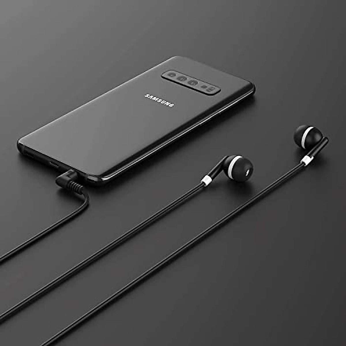 Maeline Bulk Earbuds with 3.5 mm Headphone Plug - 10 Pack Wholesale Bundle - Multi Color