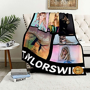 Superstar Blanket Funny Photo Collage Soft Flannel Air Conditioning Blanket Warm Cozy Throw Blanket for All Seasons 50"X40"