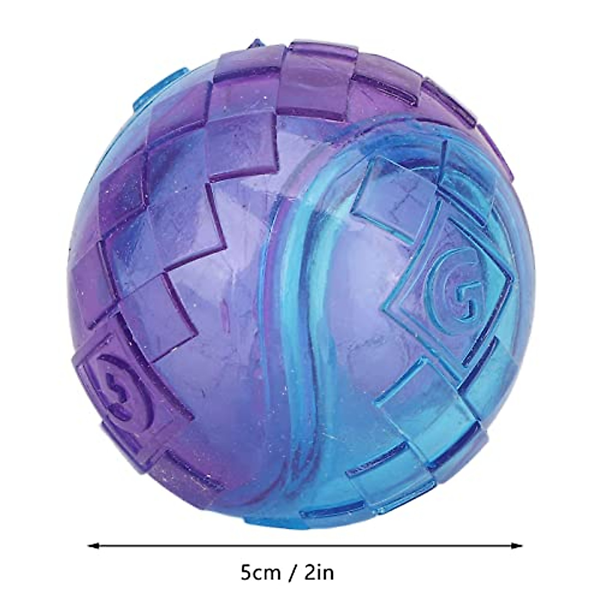 JOROBURO Squeaky Dog Balls, Bite Resistant Teeth Grinding Training Durable Indestructible Dog Chew Toy, Decompressing Bite Resistant Puppy Teething Chew Balls for Dog Cat Puppy