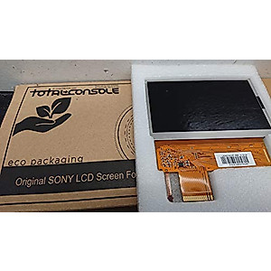 TOTALCONSOLE LCD Screen Replacement for PSP 1000 1001 Series w/Backlight & Cushion Gasket Sony OEM Original, Silver (TC-95222)