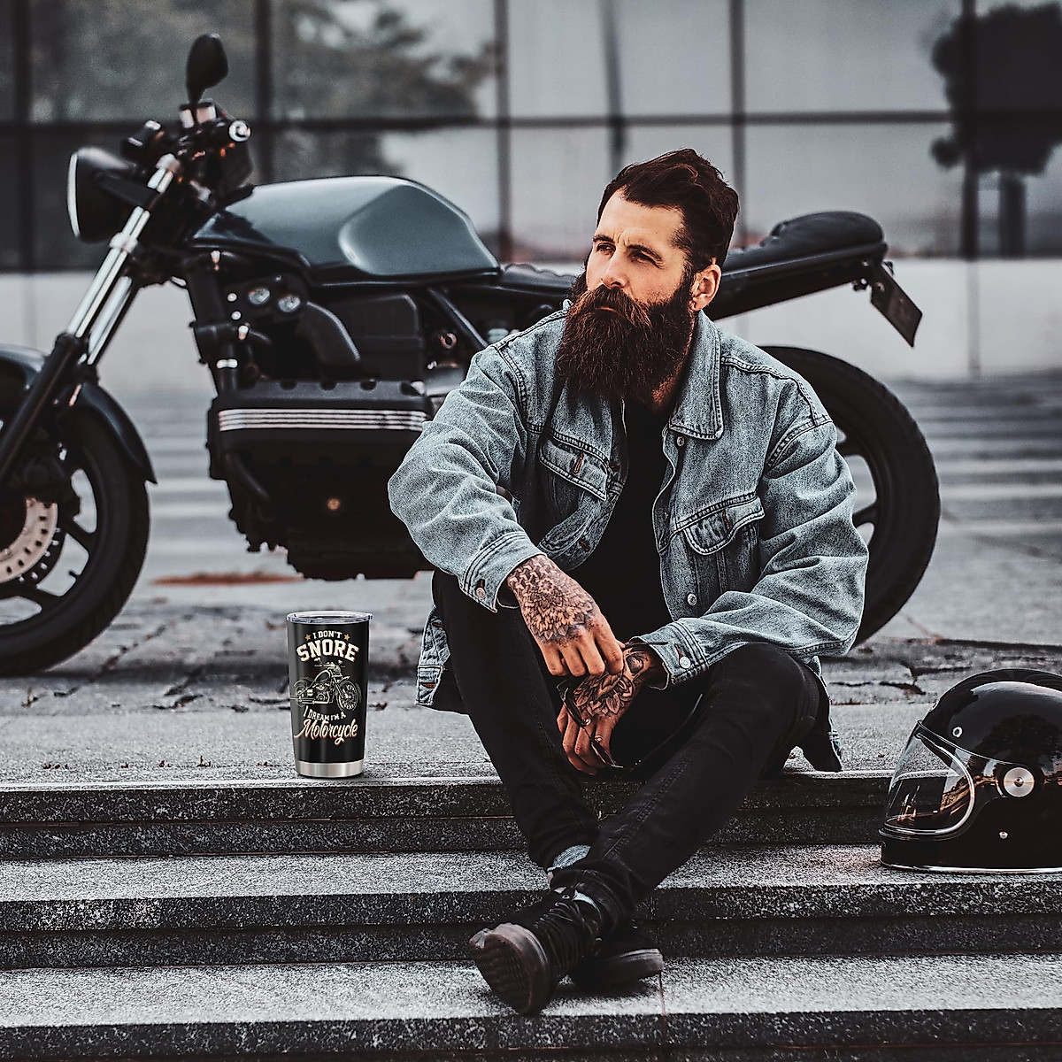 Motorcycle Gifts for Men/Women, Best Gifts for Motorcycle Riders, Father’s Day Motorcycle Gifts for Dad/Husband, Motorcycle Lovers Gift Ideas, Motorcycle Biker/Racer/Driver Gift Tumbler 20OZ 1Pc