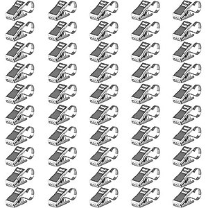 BIHRTC Pack of 50 Curtain Clips Thickening Stainless Steel with Hooks Lights Hanger Small Metal Wire Holder for Shower Home Decoration Photos Picture Arts Crafts Display Outdoor Activities Supplies