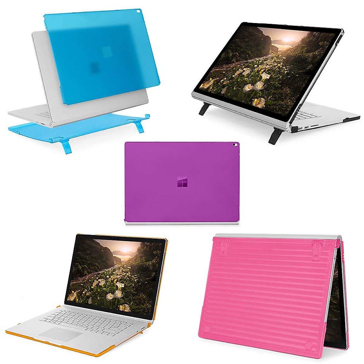 mCover Case Compatible for 2017~2022 15" Microsoft Surface Book 2/3 with Detachable Tablet Display ONLY (NOT Fitting Cheaper Surface Laptop Models) - Clear