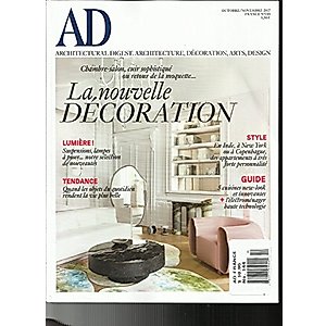 AD ARCHITECTURAL DIGEST MAGAZINE, OCTOBER / NOVEMBER, 2017 NO.144 ( FRENCH LANGUAGE MAGAZINE )