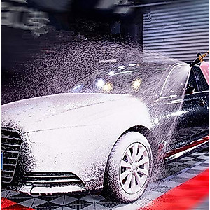 Twinkle Star Pressure Washer Gun Snow Foam Lance, with 1/4 Inch Quick Connector, 5 Pressure Washer Nozzle Tip, 1 Liter