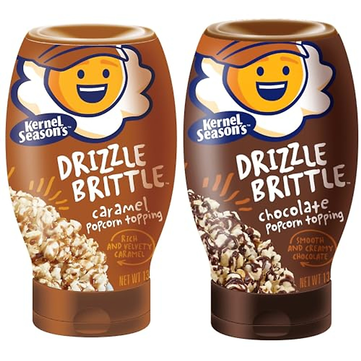Kernel Season's Drizzle Brittle, Popcorn Topping, Variety Pack, 13.1 Ounce (Pack of 2)