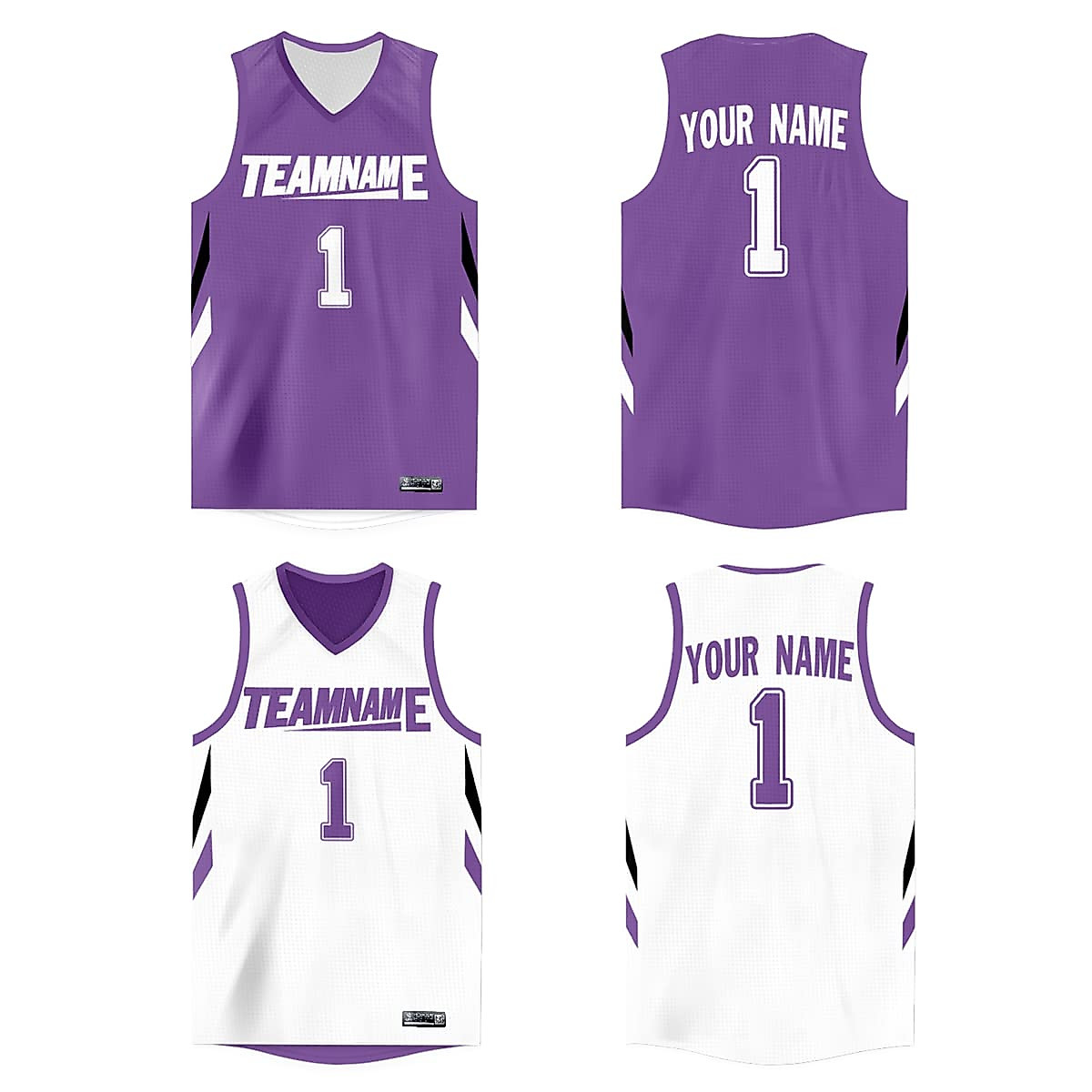 Custom Men Boy Reversibe Basketball Jersey 90s Hip Hop Athletic Shirts Personalized Printed Name Number