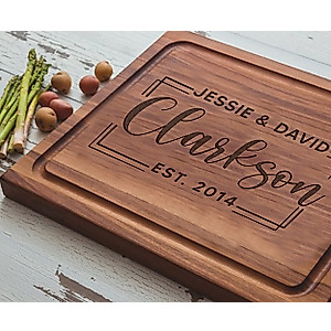 Personalized Mr and Mrs Cutting Board Wedding Gift for Couple Custom Cutting Board Housewarming Gift
