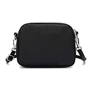 NOTAG Small Nylon Crossbody Bags for Women Travel Purses Waterproof Messenger Shoulder Bags (Black)