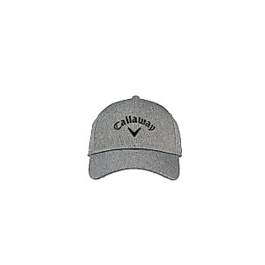 Callaway Unisex Adult Baseball Cap Hat, Heather Gray/Black