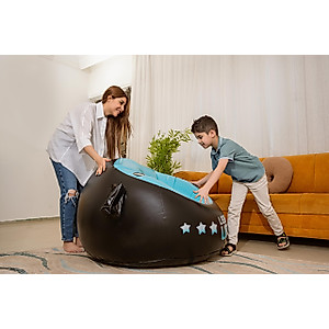 Qadory Inflatable Gaming Chair for Kids- Air Pump and Gift Included 3-in-1, Gaming Bean Bag Chair- Kids Gaming Chair- Bean Bag Chairs for Kids 8-12, Gamer Chair for Kids