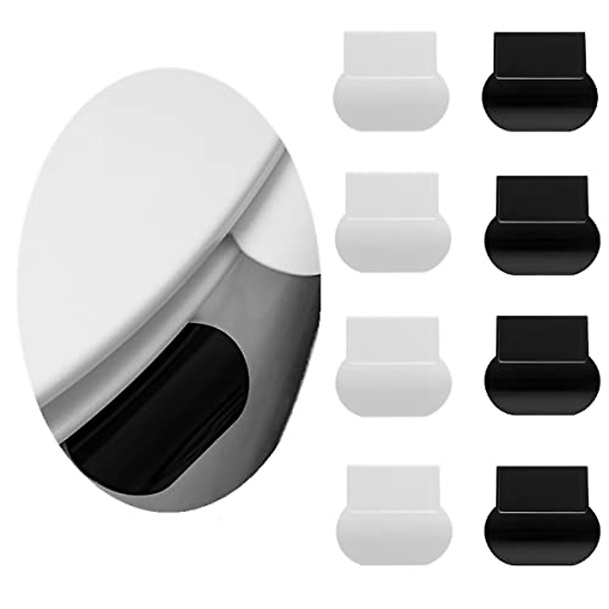 Toilet seat Lifter, Toilet seat Handle Cover Lifter, Toilet seat Frame Lifting Tool, Toilet seat Lifter Label. Toilet for Home, Hotel, Office, Restaurant (8 Pieces)