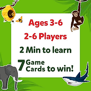 Skillmatics Card Game - Guess in 10 Junior Animals for Kids, Boys, Girls Who Love Educational Toys, Travel Games, Gifts for Ages 3, 4, 5, 6