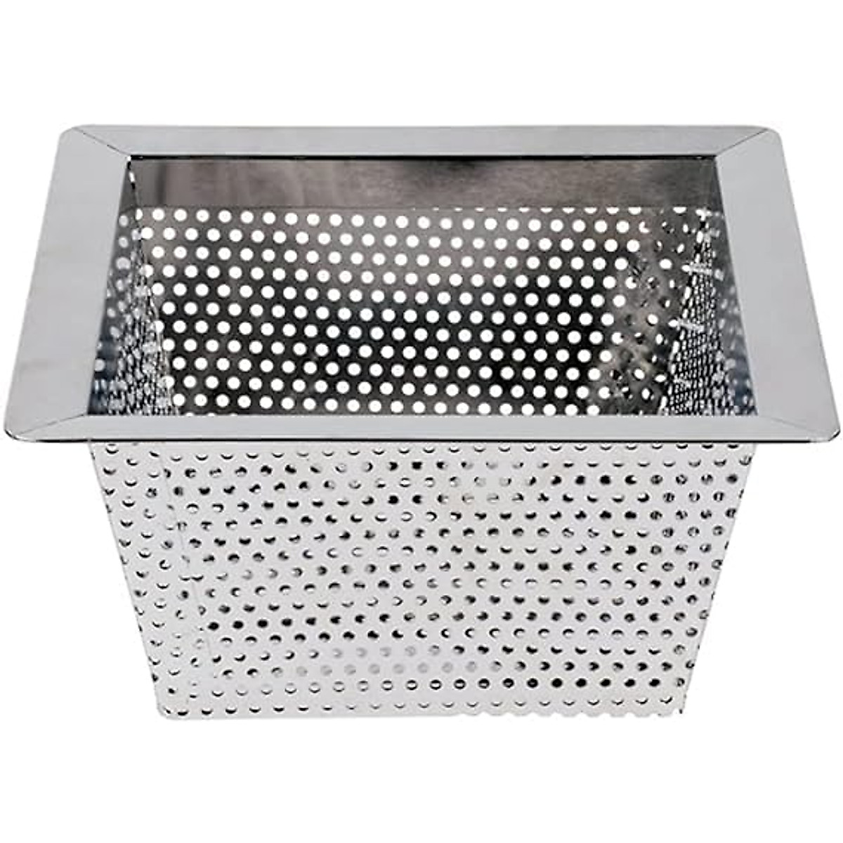 Express KitchQuip Commercial Flood Drain Strainer (Stainless Steel, 10" x 10" x 5")