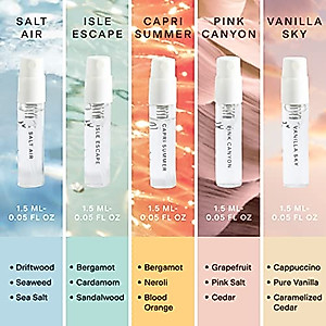 Skylar Eau de Parfum Discovery Set: Clean Perfume Samples for Women & Men - Mini Perfume Set, Mini Perfumes for Women, Fragrance Sets - Hypoallergenic & Vegan - 5x1.5mL Fresh Perfume Samples
