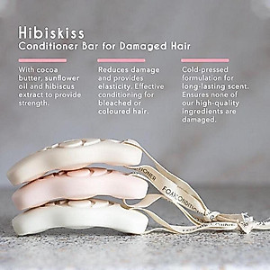 Foamie Natural Hair Conditioner Bar Soap-Free, Solid Conditioner for Dry & Damaged Hair, Repair Conditioner Hibiscus Plastic Free, Cruelty, Paraben and Sulfate Free