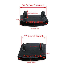 Meuey Lyot-55mm x 9mm Bed Slat Holders Replacement Bed Slat Holders Suitable for Bed Support slats Bed Center(10 Center Covers and 10 end Covers for Bed Support) slats Bed Support slats