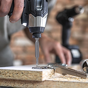 10PCS SQ2 Square Drive Bits 1/4-Inch Shank Long Magnetic Square Head Screwdriver Bit Set 2 Inch/50 mm S2 Steel Square Drill Bits for Repair Furniture, Square Screwdriver Bits