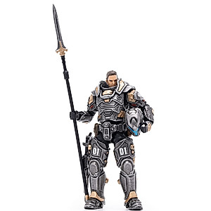 JOYTOY 1/18 Action Figures 4-Inch 01st Legion - Steel Dark Source Collection Action Figure Military Model Toys (Black Sickle)