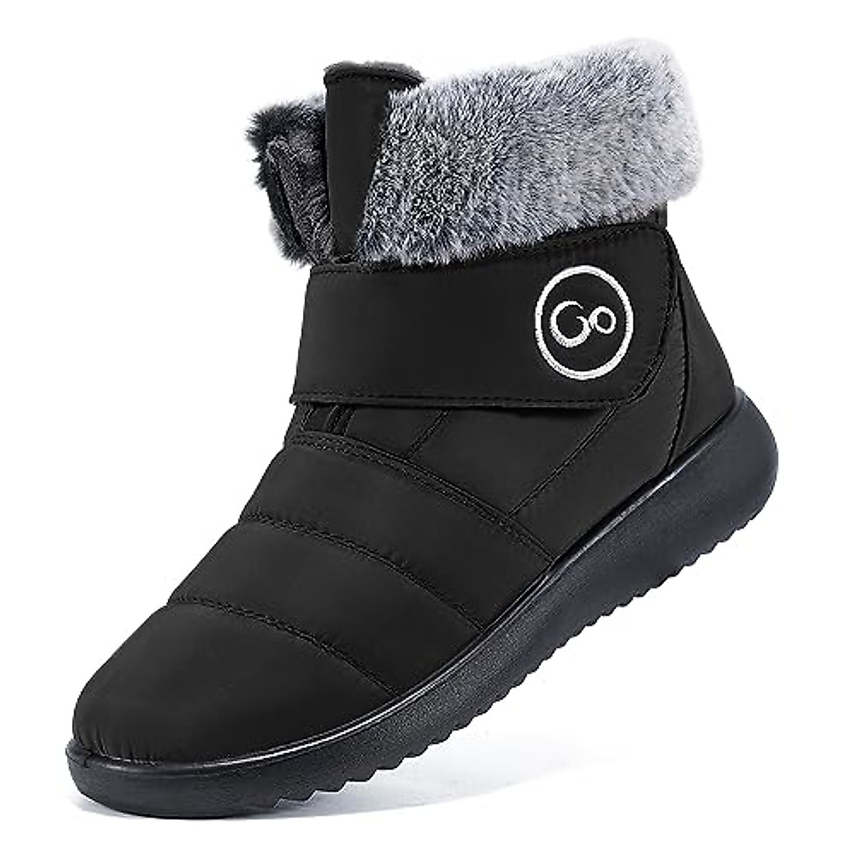 Women Snow Boots Winter Shoes with Fur Lined Warm Slip On Boots for Women Waterproof Booties Comfortable Outdoor Anti Slip Shoes