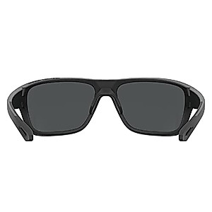 Under Armour mens Ua Battle Sunglasses, Matte Black/Gray, 65mm 16mm US