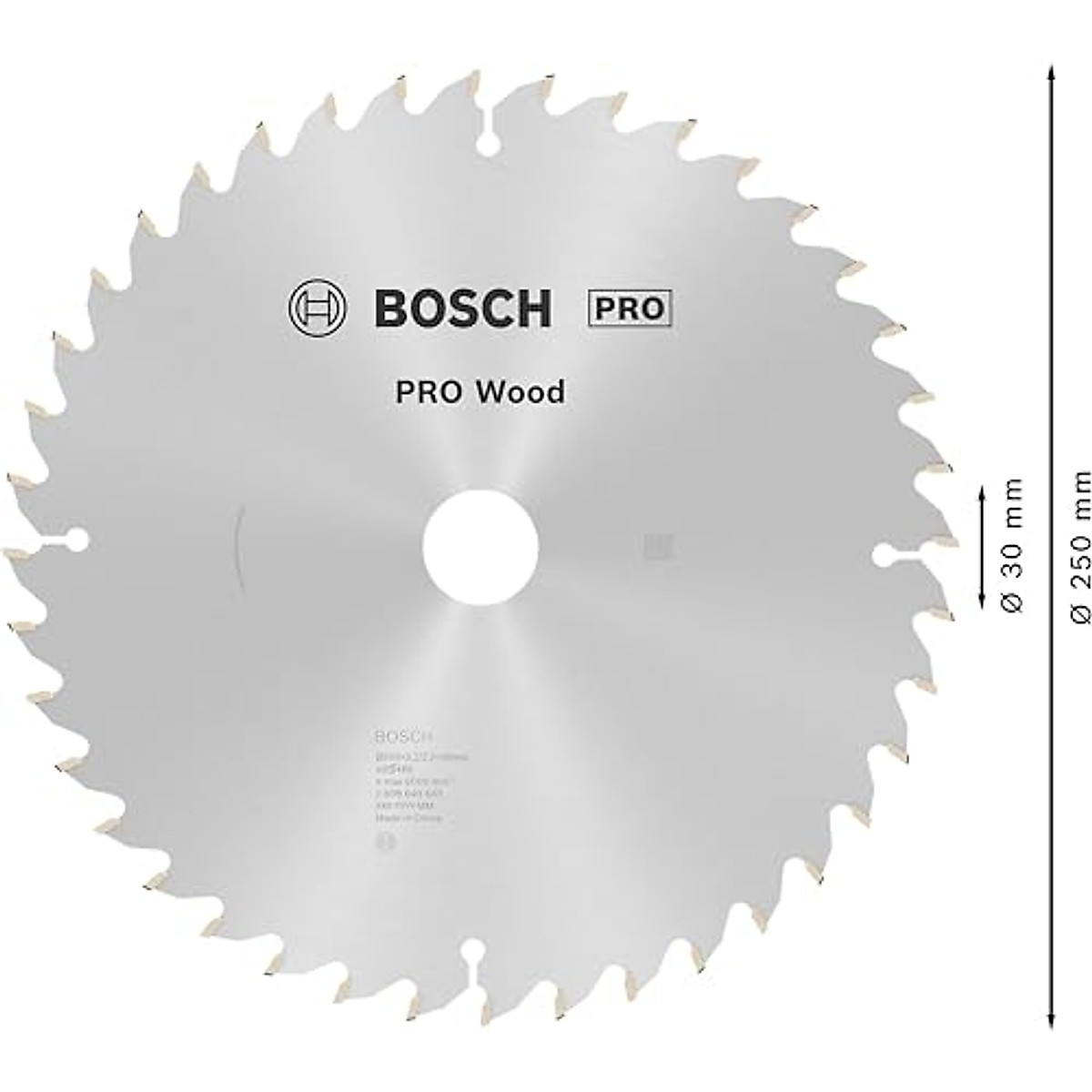 Bosch 2608640643 Circular Saw Blade "Top Precision" Opwob 9.84inx30mm 40T