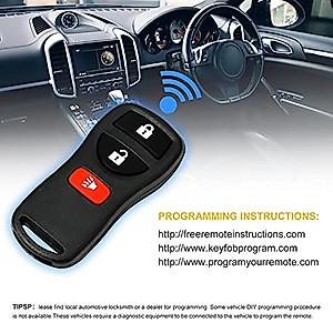 Pilida Keyless Entry Remote Control: Car Key Fob Compatible with Infiniti Nissan Armada Frontier Murano Pathfinder Quest Sentra Titan Versa Xterra| FX35 FX45 QX4 Replacement for KBRASTU15 (2 Pack)