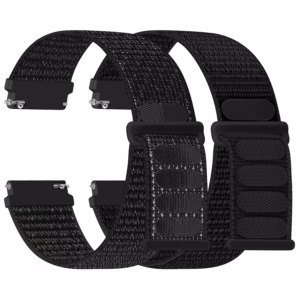 Relting 20mm Nylon Bands Compatible with Samsung Galaxy Watch 4/5/6/4 Classic/5 Pro/6 Classic/Active 2,Garmin Vivoactive 5/Vivoactive 3/Forerunner 245/645/Vivomove HR/Venu/Venu 2 Plus Bands