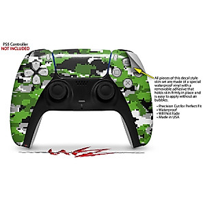 WraptorSkinz Skin Wrap compatible with Sony PS5 DualSense Controller WraptorCamo Digital Camo Green (CONTROLLER NOT INCLUDED)
