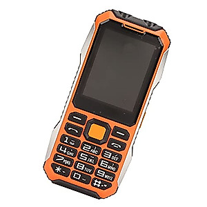 ciciglow 2G Seniors Cell Phone Dual SIM Big Button 2.4in HD Screen, 6800mAh Long Battery Life, Unlocked for Seniors (Orange)