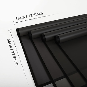 FUHITIM 20 Sheets Flower Wrapping Paper - Waterproof Black Floral Wrapping Paper for DIY Crafts, Florist Supplies Packaging for Wedding Valentine's Day Birthday Gift