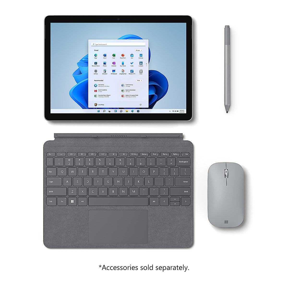 Microsoft Surface Go 3 - 10.5" Touchscreen - Intel® Core™ i3 - 8GB Memory - 128GB SSD - Device Only - Platinum (Latest Model)