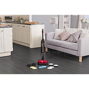 Ewbank EP170 All-In-One Floor Cleaner, Scrubber and Polisher, Red Finish, 23-Foot Power Cord