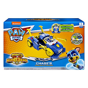 Paw Patrol, Mighty Pups Super Paws Chase’s Powered Up Cruiser Transforming Vehicle