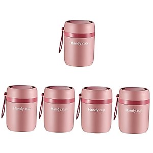 Zerodeko 5pcs mini breakfast cup kids insulated water bottle vacuum insulated water bottle insulated soup insulated breakfast cup insulated food jar portable Warming Soup child